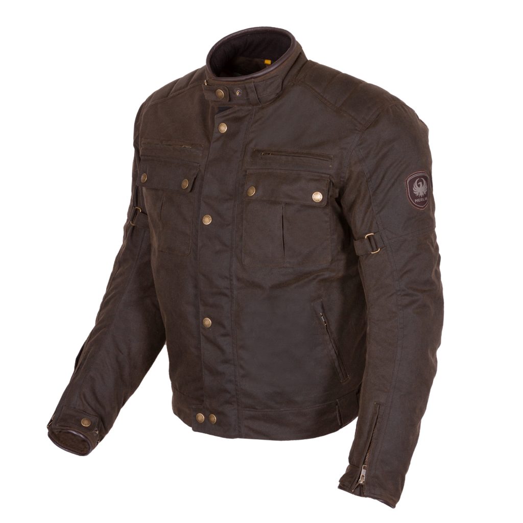 Merlin Barton II, Waxed 12oz Cotton, D3O Armoured Motorcycle Jacket ...