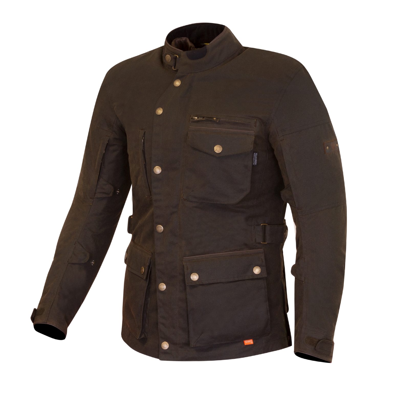 Merlin Monty Explorer, Waxed D30 Armoured Motorcycle Jacket Olive