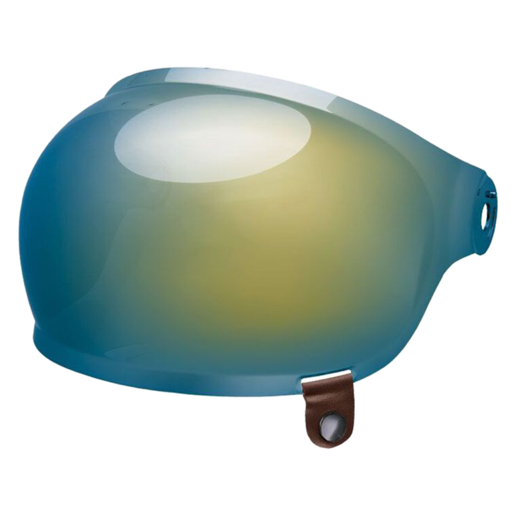 Bell Cruiser Bullitt Helmet Bubble Visor, Gold Iridium with Brown Tab