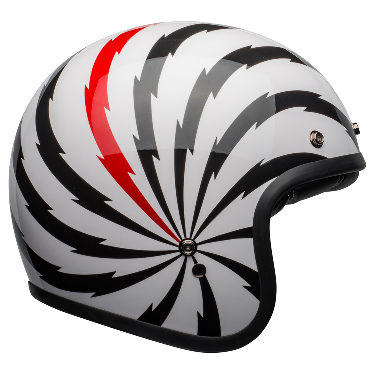 Bell Custom 500 Open Face Helmet (Vertigo Black / White / Red) – Chas ...