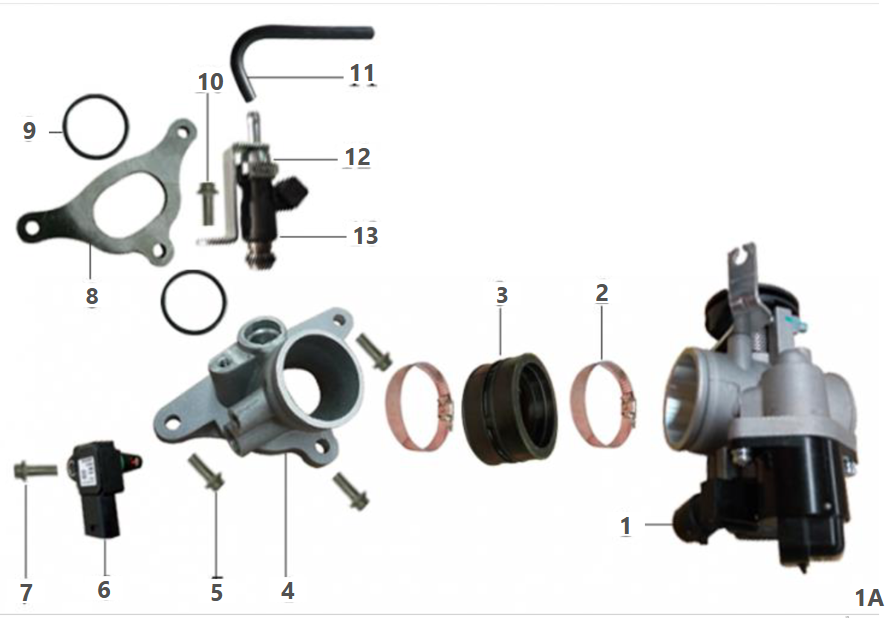 Fuel injector (Delphi) for Mash Roadstar Five Hundred 400cc / Scrambler ...